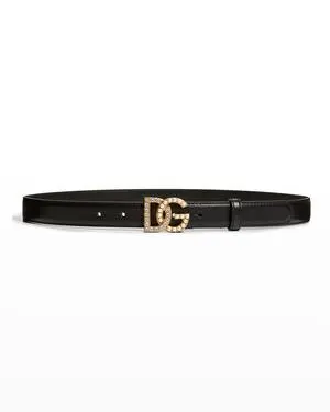 Dolce & Gabbana Dolce & Gabbana DG Leather Belt Neromulticolor