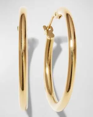 Roberto Coin Roberto Coin 18k Gold Hoop Earrings - Yg