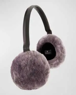 Gorski Gorski Lamb Shearling Earmuffs Chrcol