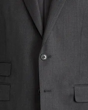 Ralph Lauren Purple Label Apos;s Gregory Hand-tailored Wool Serge Suit - Charcoal