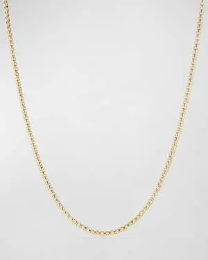 David Yurman 18k Box Chain Necklace - Gold