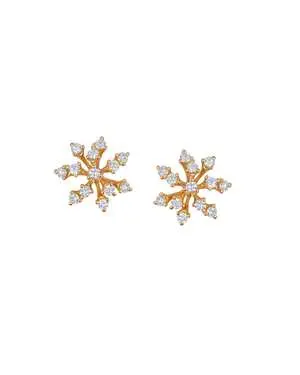 Hueb Hueb Luminus 18K Pink Gold Diamond Stud Earrings Pink Gold