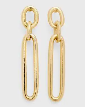 BEN-AMUN Link Dangle Earrings - Gold