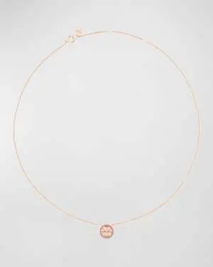 Tory Burch Icon Pavé Pendant Necklace Tory Gold / Ruby