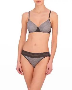 Natori Bliss Perfection Contour Bra Heather Grey Prin
