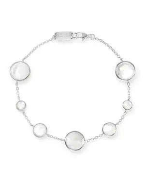 Ippolita Ippolita Sterling Silver Lollipop 7-Stone Link Bracelet Pearl