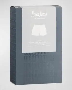Neiman Marcus Apos;s 2-pack Tagless Cotton Boxers - White