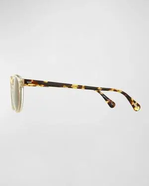 Oliver Spencer Oliver Peoples Gregory Peck Round Sunglasses Clear