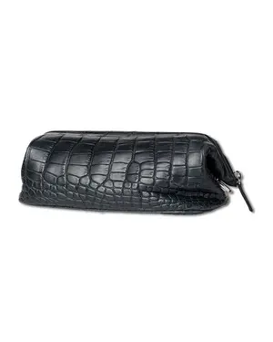ABAS Men & Apos;s Alligator Travel Toiletry Bag One-color