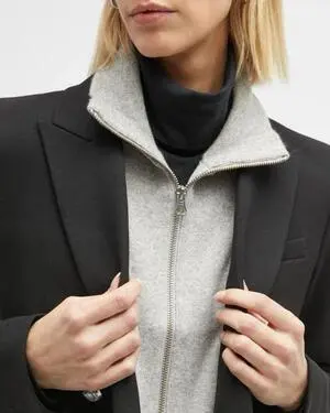 Veronica Beard Uptown Cashmere Dickey - Grey