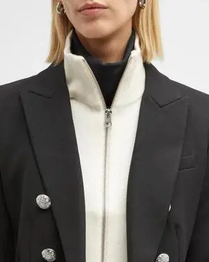 Veronica Beard Uptown Cashmere Dickey - Ivory