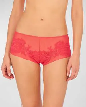 Natori Flora Lace Hipster Briefs Hibiscus