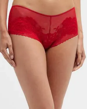 Natori Flora Lace Hipster Briefs Strawberry