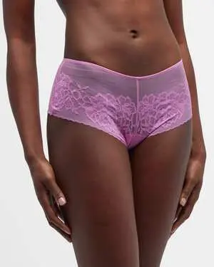 Natori Flora Lace Hipster Briefs Violet Quartz