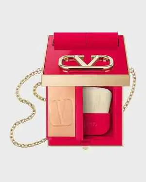 Valentino Garavani Vltn Go-clutch Bag With Refillable Finishing Powder Med 03