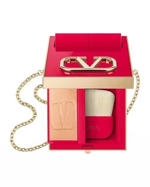 Valentino Garavani Vltn Go-clutch Bag With Refillable Finishing Powder One-color