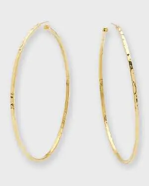 JENNIFER MEYER Jennifer Meyer 18K Yellow Gold Hammered Hoop Earrings
