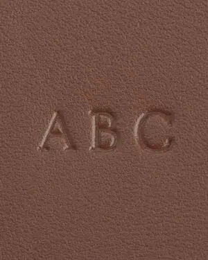 ROYCE NEW YORK Monogrammed Leather Travel Grooming Toiletry Kit, Personalized - Tan