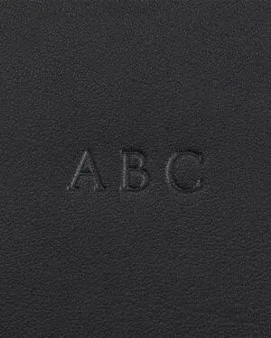 ROYCE NEW YORK Monogrammed Rfid Blocking Leather Clutch Wallet, Personalized Black