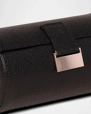 BEY-BERK Leather Sunglasses Travel Roll