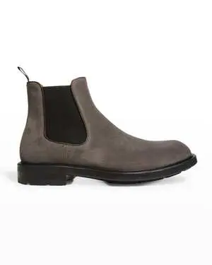 Magnanni Men's Waterproof Suede Chelsea Boots Grey