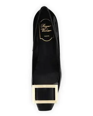 ROGER VIVIER Trompette Patent 70mm Pumps - Black