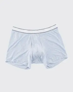 Derek Rose Ethan Stretch Jersey Trunk Boxer Briefs - Blue