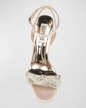 Badgley Mischka Clara Embellished Sandals - Openwt