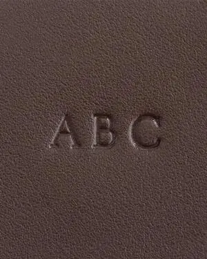 ROYCE NEW YORK Monogrammed Leather Travel Watch Roll - Brown