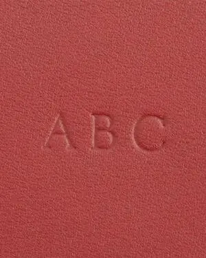 ROYCE NEW YORK ROYCE New York Monogrammed Leather Travel Watch Roll Red