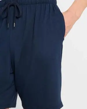 Derek Rose Relaxed Micromodal Lounge Shorts - Navy