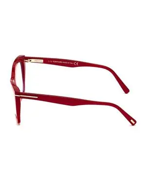 TOM FORD Acetate Cat-eye Optical Glasses - Red
