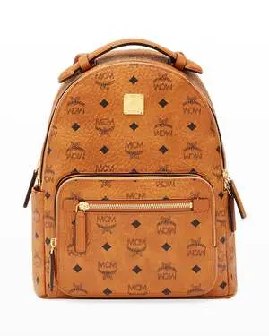 Mcm MCM Stark Visetos Backpack - Cognac