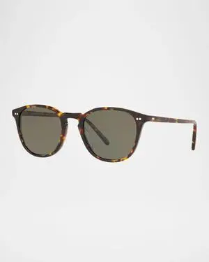 Oliver Spencer Forman Square Sunglasses - Dark Green