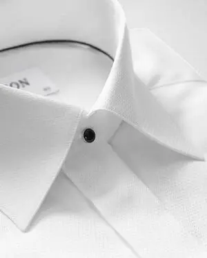 Eton Apos;s Slim Fit Diamond Weave Formal Shirt - White