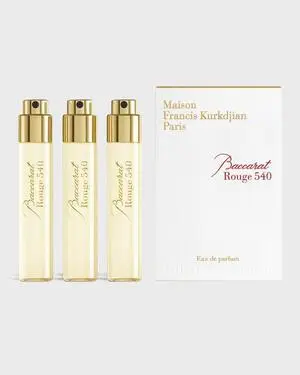 Maison Francis Kurkdjian Baccarat Rouge 540 Eau De Parfum Travel Spray Refills, 3 X 0.37 Oz - One-color