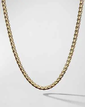 David Yurman 18k Box Chain Necklace - Gold