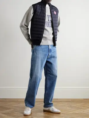 Canada Goose Hybridge Slim-fit Merino Wool And Quilted Nylon Down Gilet