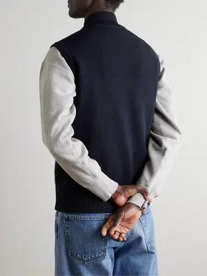 Canada Goose Hybridge Slim-fit Merino Wool And Quilted Nylon Down Gilet