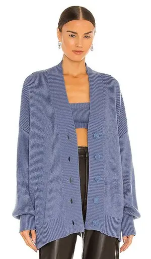 WeWoreWhat Oversized Sweater Cardigan In Blue