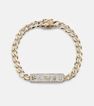 SYDNEY EVAN Luck 14kt Yellow Chain Bracelet - Gold