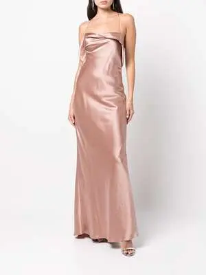 Michelle Mason Silk Gown - Pink