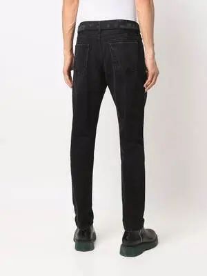 Off-White Industrial Strap Slim-cut Jeans - Black