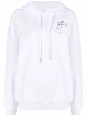 Off-White Cotton Logo Hoodie