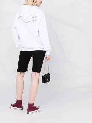 Off-White Cotton Logo Hoodie