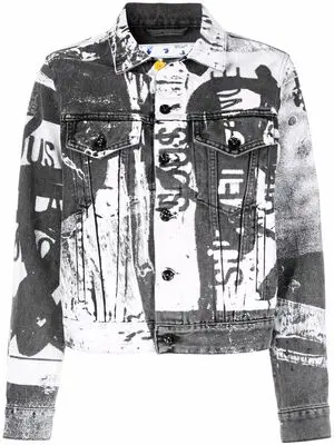 Off-White X Pablo Tomek Printed Denim Jacket