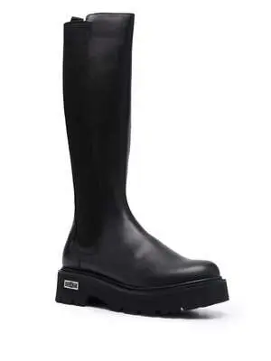 CULT Chunky Leather Knee-length Boots