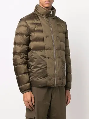 TEN C Zip-up Tonal Puffer Jacket