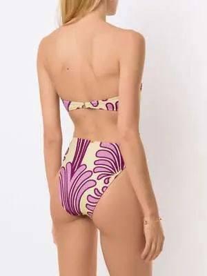 ADRIANA DEGREAS Printed High-leg Bikini Set
