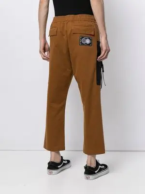 PORTS V Contrasting Panel Cropped Trousers